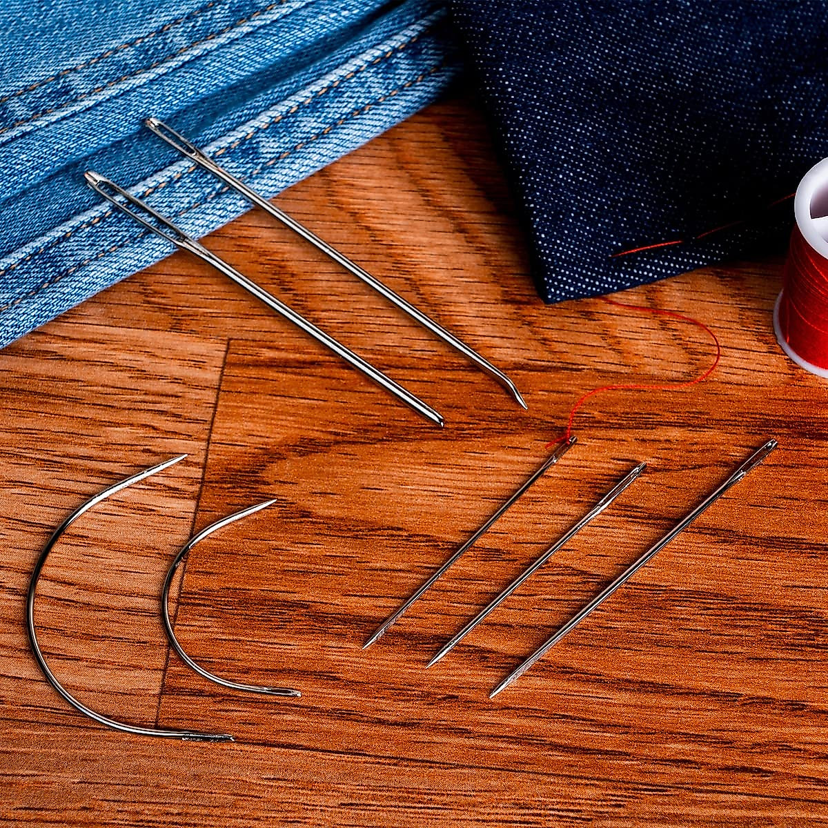 SINGER 01025 Heavy Duty Household Hand Needles, 1 Canvas, 1 Carpet, 1 Leather, 1 Sacks, 1 Sail, 2 Upholstery