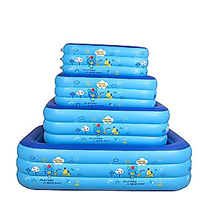 Generic 1.2/1.3/1.5/1.8M Kids Inflatable Swimming Pool Childs Toddlers Family Backyard Garden Pool 1.5M/2