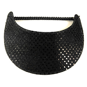 Clarke Glitz Confetti Foam Visor (Black/Black)