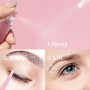 Beauty Logic Aqua Lace Eyelid Lifting Kit, 120 Invisible Lifter Tape Strips, Instant Natural Self Adhesive Upper Eye Lid Lift Double Stickers for Hooded Droopy Puffy Uneven Eyes (Medium)