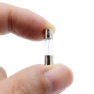 SIXQJZML 10 Pack F2AL Fast-Blow Fuse 2A 250V Glass Fuses 0.2 x 0.78 inch / 5 x 20 mm (2amp) (F2A)