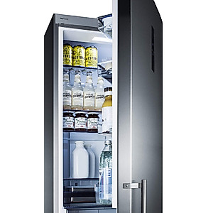 SUMMIT 12.8 Cu. Ft. Frost-Free Refrigerator-Freezer, Platinum