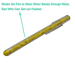 Maydahui 15PCS Maze Puzzle Shape Ballpoint Pen Novelty Creative Pens Blue Ink for Adults Student