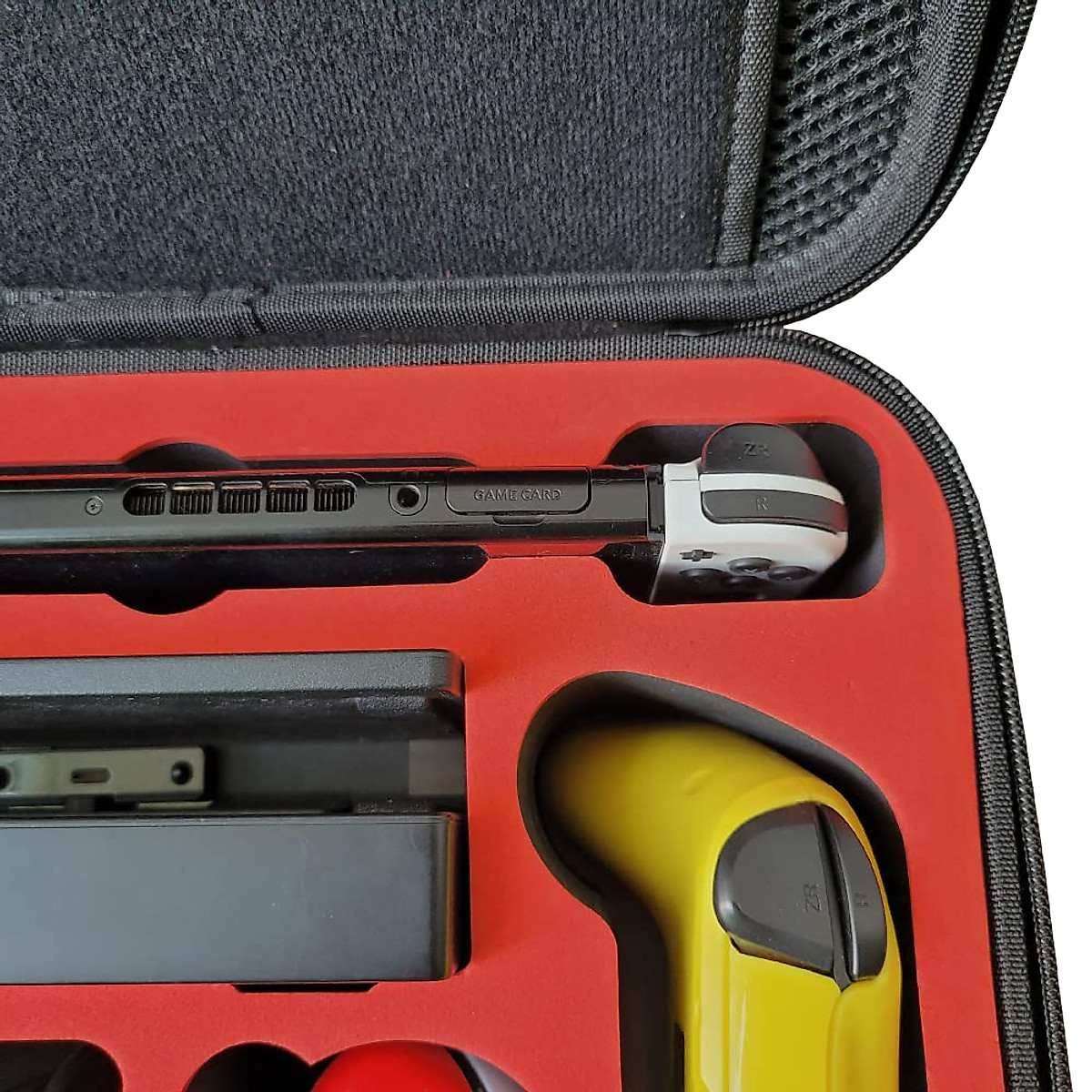 KAXIMEII Carrying Case for Nintendo Switch Oled,8 in 1 Switch Oled Accessories Bundle with Thumb Cap, Crystal Protective Case for Console & J-Con,Screen Protector,Hard Material Storage Bag,-Silver