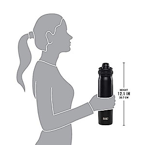 BUILT 24 Ounce Prospect Double Wall Stainless Steel Bottle Black 5233283