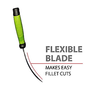 Lucky Cook Sharp Curved Fish Fillet Knife 6.5 inch, Flexible Thin and Sturdy Knife with Ergonomic Handle