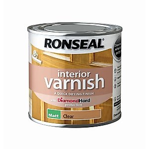 Ronseal Interior Varnish Matt 250ml, Clear