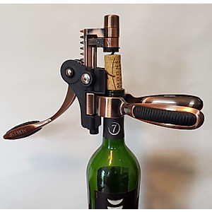 Manual Rabbit Wine Opener [2023 Upgraded] NOBLESIP. Easily Removes Natural and Synthetic Corks. Lever corkscrew, the Wine Enthusiasts Choice. Designer Gift Box. Improved rabbit opener (Bronze Single)