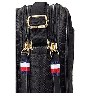 Tommy Hilfiger Cynthia - Camera Crossbody - Square Monogram Jacquard Black Tonal One Size