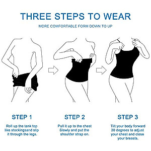 BANG BANG Women's Shapewear Tank Tops with Adjustable Straps White M