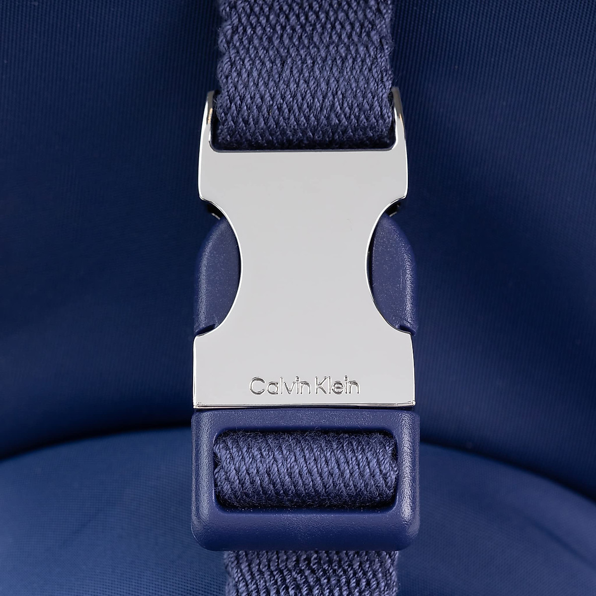 Calvin Klein Shay Organizational Sling Backpack, Black/Silver,One Size