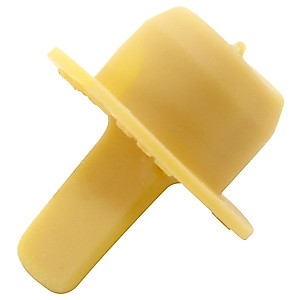 Caplugs QECP7/16Q1 Plastic Ergonomic Center Pull Tab Plug. ECP-7/16, TEO, Cap OD 0.64" Plug ID 0.41", Yellow (Pack of 1000)