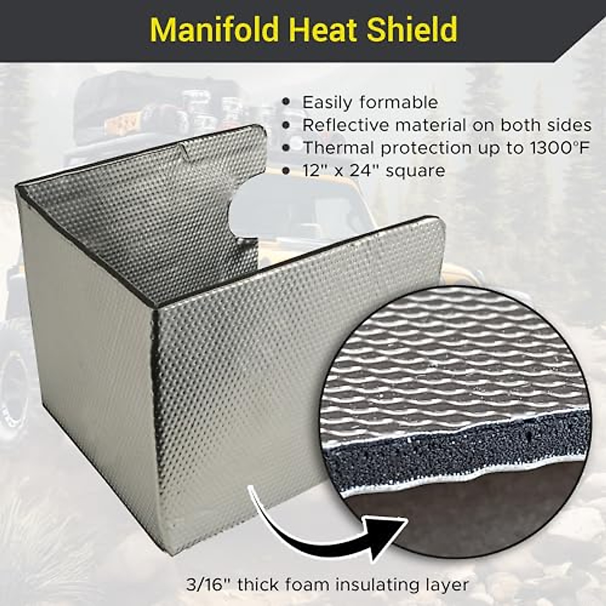 DESIGN ENGINEERING Fuel Rail & Injector Cover Kit for Jeep (1997-2004, 4.0L Engine) - Our Accessories Reduce Vapor Lock & Keep Fuel Injectors & Rails Cooler