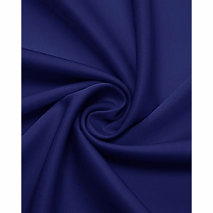 Alimens & Gentle Men's Dress Shirts Transitional Weather Long Sleeve Stretch Wrinkle-Free Button Down Navy