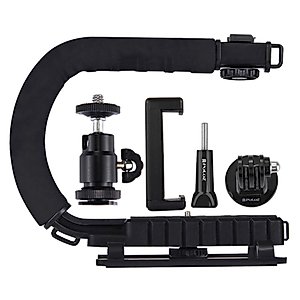 Hemobllo U-Shaped Portable C-Frame Set Camera Equipment U Shape Camera Mount Handle Grip Video Action Stabilizing Vlogging Video Stabilizer Gimbal Camera Mount Cell Phone Metal Low Frame