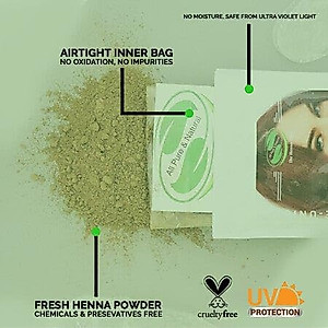 1 Pack Of Mahogany Henna Hair & Beard Color/Dye 100 Grams - Natural Hair Color, Plant-based Hair Dye - The Henna Guys