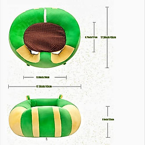 Baby Support Seat, 17inch Baby Support Seat Sofa Plush Soft Animal Shaped Baby Learning to Sit Chairfor Baby 3-36 moo