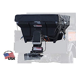 Buyers Products SHPE0750 SaltDogg 0.75 Cubic Yard Electric Poly Hopper Spreader With Standard Chute, Black