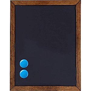 Premium 11x14 Small Chalkboard - Rustic Pine Wood Frame | Kitchen Wall Decor, Tabletop Signs for Weddings, Menu Board with Magnetic, Non-Porous Surface | Wipes Easily with Regular/Liquid Chalk