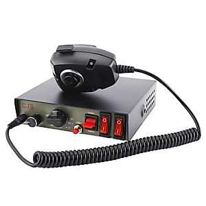 KUNTEC 12V 200W Siren Warning Emergency Loud Speaker 8 Tones Amplifier Siren Handheld Microphon PA System Siren Horn for Vehicles Truck UTV ATV