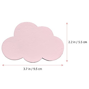 Cabilock 4pcs Hanger Hooks Cloud Wall Hanger Bathroom Wall Hooks Magnetic Goose Cloud Hook Wall Storage Shelf Decoration Hat Wooden Decor Wooden Wall Hooks Child Wall Hanging Key Cabinet