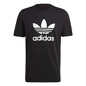 adidas Originals unisex baby Trefoil Tee Shirt, Black/White, 18 Months US