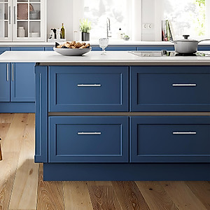 NISUOIEN 30 Pack 5" Cabinet Handles Pulls Brushed Nickel Kitchen Drawer Pulls Stainless Steel(5" Length, 3" Hole Center)