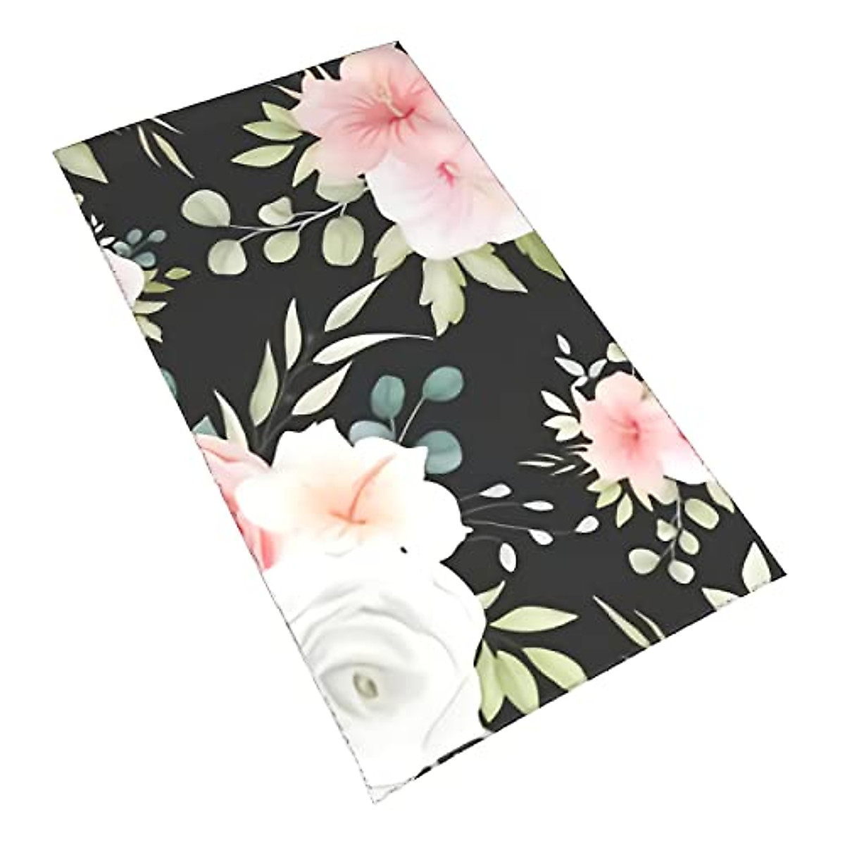 luxteen Spring Flower Hand Towels Bathroom Towel Ultra Soft Highly Absorbent Bath Towel Kitchen Dish Guest Towel Decorations One Size