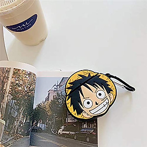 BONTOUJOUR Case Compatible with AirPods 1/2, Creative Anime Hat Hero Boy Earphone Case, Stylish Silicone Earphone Protection Skin for AirPods 1/2 +Hook