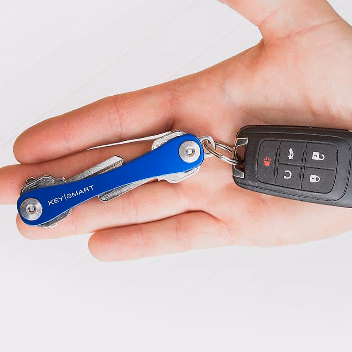 KeySmart Stainless Steel EDC Keychain Keyring for Attaching Keys Car Fob and More, Great Multi-Purpose Loop Piece to Attach Accessories to KeySmart Keyholder, Wallets, Belt Loops, Bags, Purses etc.