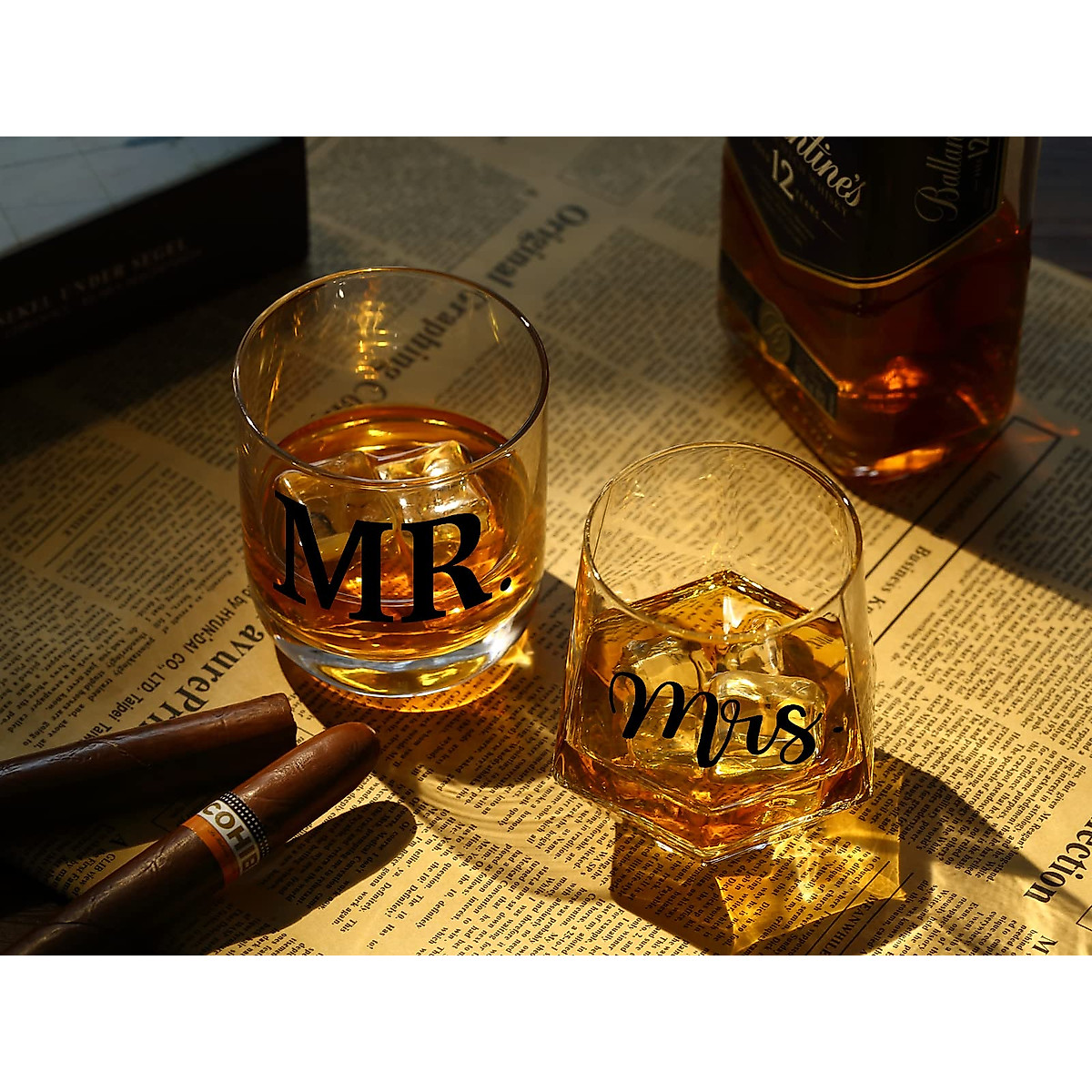 MR and mrs Gifts for Couple - Wedding Gifts for Bride and Groom, Engagement&Bridal Shower Gift,Unique Presents for Anniversary Couple,Married,His and Her