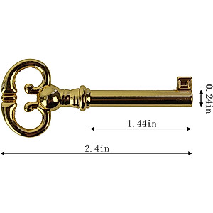 FELHOOD Grandfather Clock Door Key for Most Clocks Prior to 2004, Compatible with Ridgeway, Sligh, Emporer, Pearl, Seth Thomas, Trend Grandfather Clock - 1 Pack