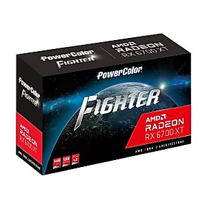 PowerColor Fighter AMD Radeon RX 6700 XT Gaming Graphics Card with 12GB GDDR6 Memory, Powered by AMD RDNA 2, Raytracing, PCI Express 4.0, HDMI 2.1, AMD Infinity Cache