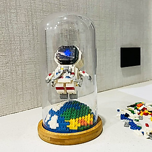 Uvini Building Blocks Astronaut Model with Light STEM Building Toy Micro Blocks for Adults or Teens Gifts Spaceman Mini Blocks Set DIY Bricks Toys 617PCS 00860