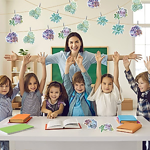 50pcs Succulents Cutouts Succulents Cut-Outs Classroom Decor Succulents Paper-Cuts Succulents Bulletin Board Cuts for Kids School Classroom Office Party Wall Decorations