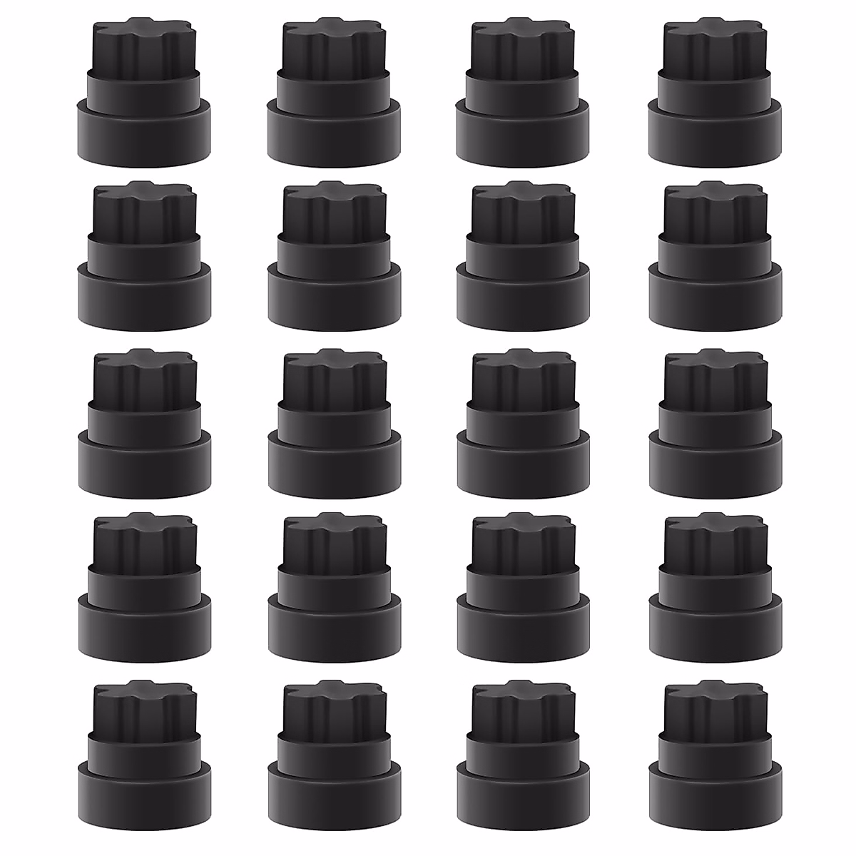 Rubber Grate Feet Part - Replacement for Thermador Bosch Range/Gas Cooktop-Compatible with Part Number 00618112, 00637940, 1999626, 617174, 618112, AH3478553, EA3478553, PS3478553-20 Pack