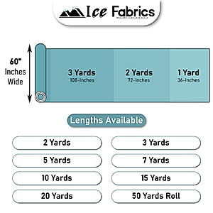 Ice Fabrics Cotton Polyester Broadcloth Fabric by The Yard - 60" Wide Soft & Breathable Broadcloth Fabric for Sewing - Perfect for Apparel, Bedding, Curtains and More - Black - 2 Yards