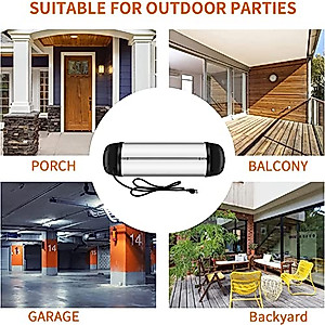 LHRIVER Infrared Heater, Wall-Mounted Electric Space Heater with Remote, Waterproof, Outdoor Heaters for Patio, Backyard, Garage, and Decks, Restaurant