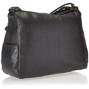 Bueno of California Smooth Faux Leather Shoulder, Black