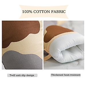 Cat Paw Oven Gloves with Roomy Thumb Long Sleeve Cat Kitchen Accessories for Christmas Cooking Baking