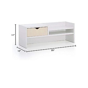 Brite Furniture Brite Desktop Hutch for 30"W Desks Light Maple