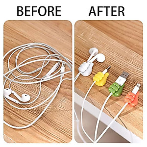 CERETIA 36 Pcs Self Adhesive Silicone Thumb Hooks, Multifunction Thumb up Wall Hooks for Cable Clip Key Holder Wall Hangers Wire Management Small Command Hooks