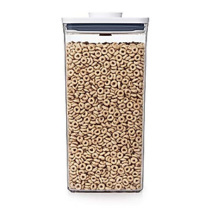 OXO Good Grips POP Container - Airtight Food Storage - 6.0 Qt for Bulk Food and More,Transparent,6.0 Qt - Square - Bulk Food