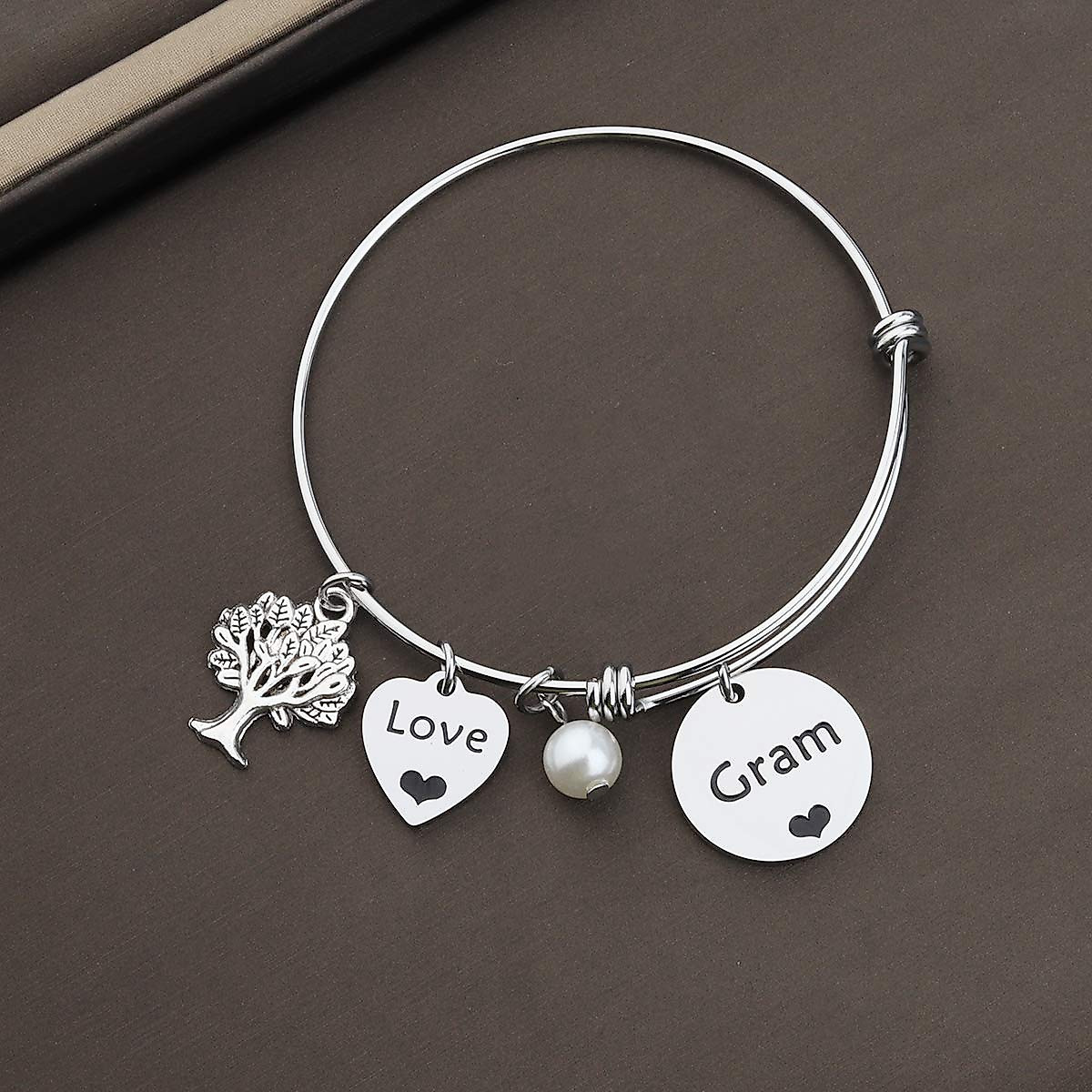 ENSIANTH Gram Bracelet Grandma Gift Mother’s Day Jewelry Gift Idea for Grams (Gram Bracelet)