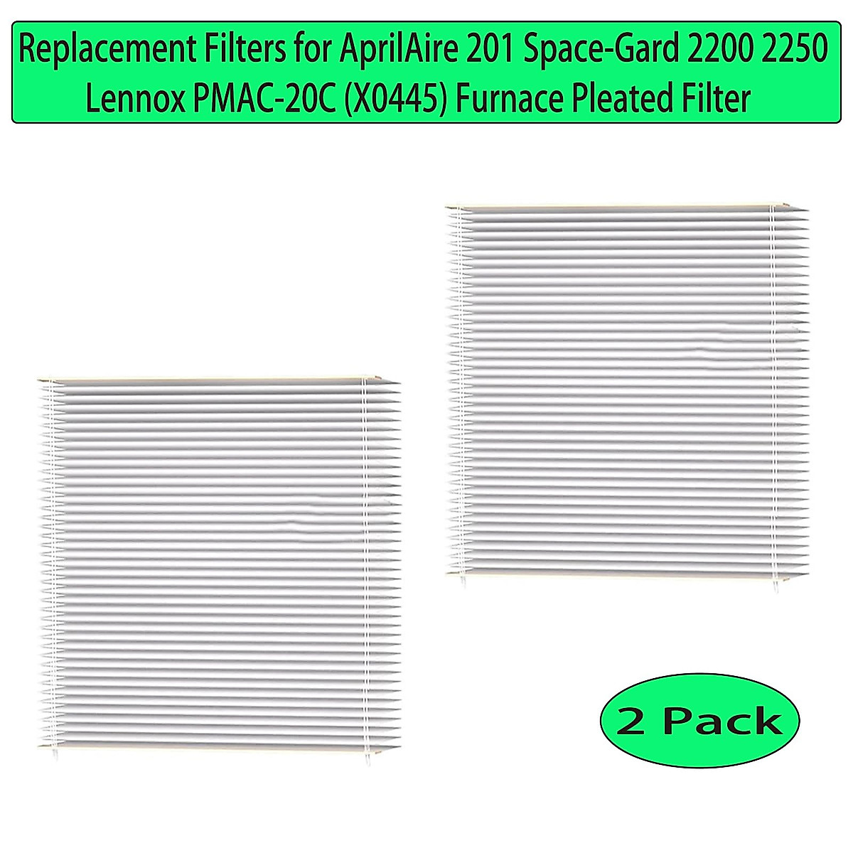 201 Replacement Filters for AprilAire 201 Space-Gard 2200 2250 Lennox PMAC-20C (X0445) Furnace Pleated Filter