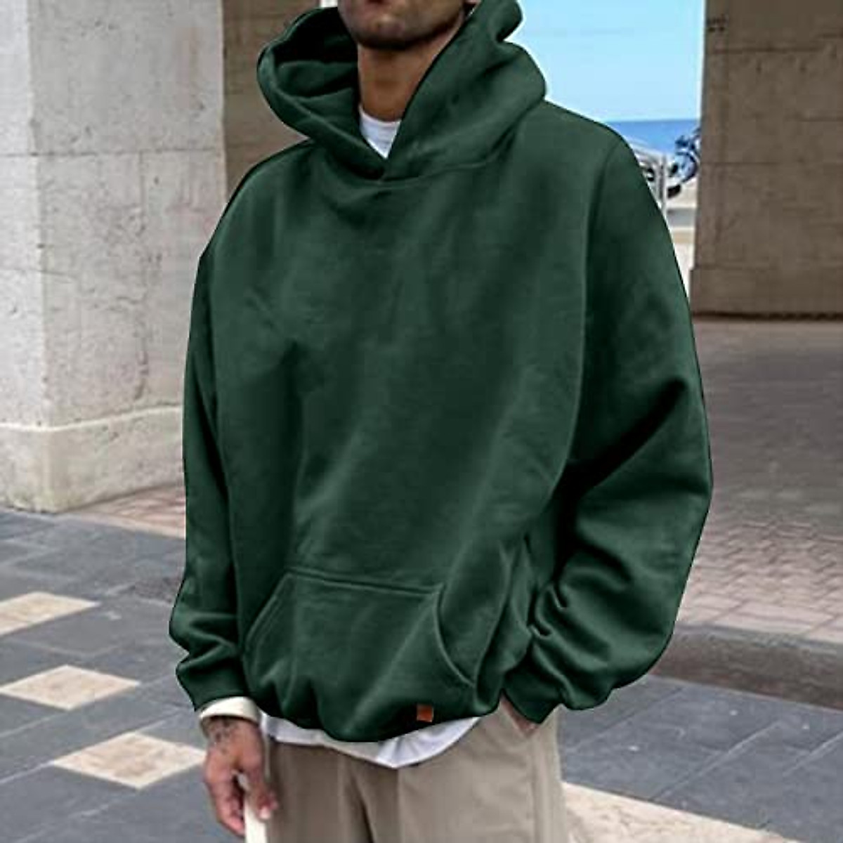 Oversized Usa Shirt Baggy Hoodies Mens Fleece Jacket Blank Hoodies Tunic Sweatshirts For Men Men Pullover Tops Grey Sweatshirt Grey Sweater Pink Hoodie Y2K Green XXL