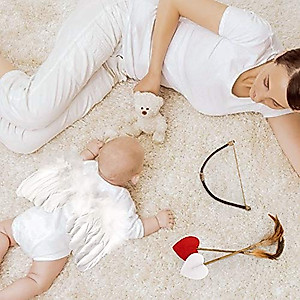 AMOR PRESENT 2PCS Newborn Angel Wing Outfit and 5PCS Newborn Photoshoot Clothes