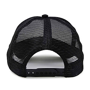 DALIX Two Tone Summer Mesh Cap in Black and White Trucker Hat