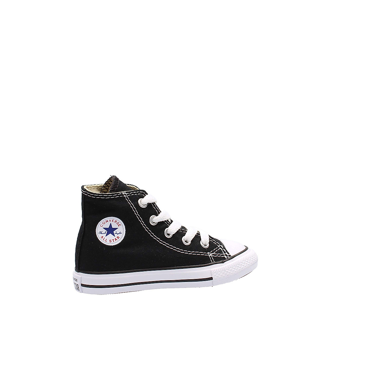 Converse Chuck Taylor All Star High Top Shoe, Black, 4 Infant (0 - 12 Months)