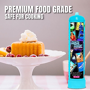 Miami Magic Canisters for Whipped Cream Charger, High-Premium Whip Propellant, Perfect for Cooking, Drinks and Cocktails - 580g (6 cylinders)